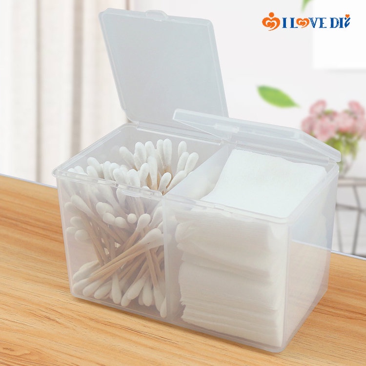 Portable Transparent Pink Storage Case/Double Grids Container for ...