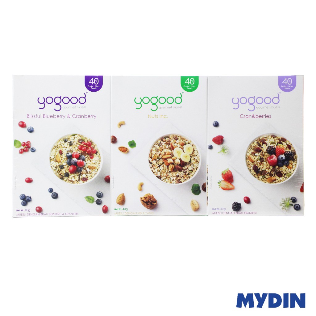 Yogood Gourmet Muesli Variety Pack (6's x 40g) | Shopee Malaysia