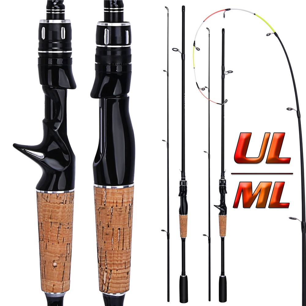 FRRTC Spinning Baitcasting Fishing Rod Ultra Light Fishing UL ML Rod (1 ...