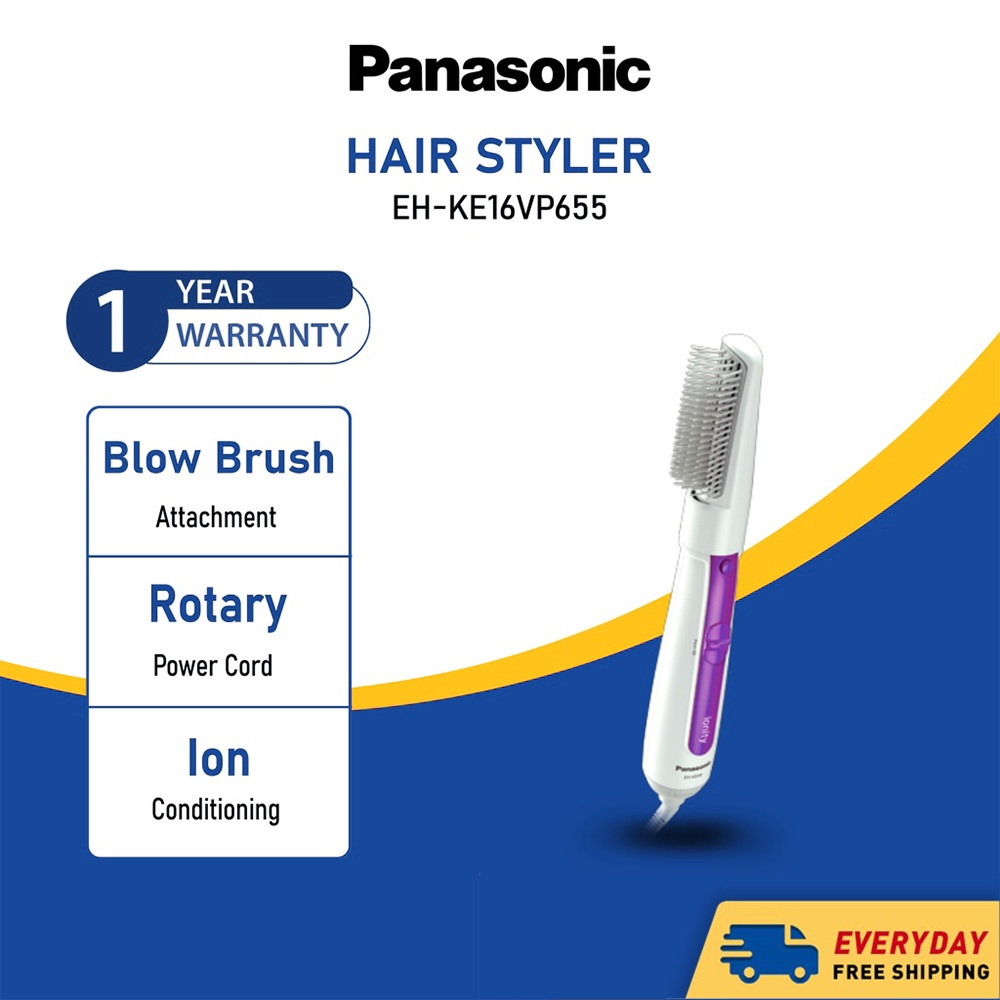 Panasonic Hair Styler Eh-Ke16 Ion Conditioning Straightener Eh ...