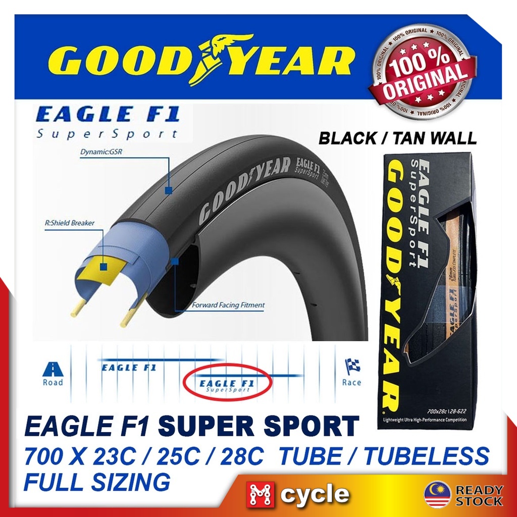 Goodyear Eagle F1 Super Sport 700c Road Bike Tire 25c 28c Clincher ...
