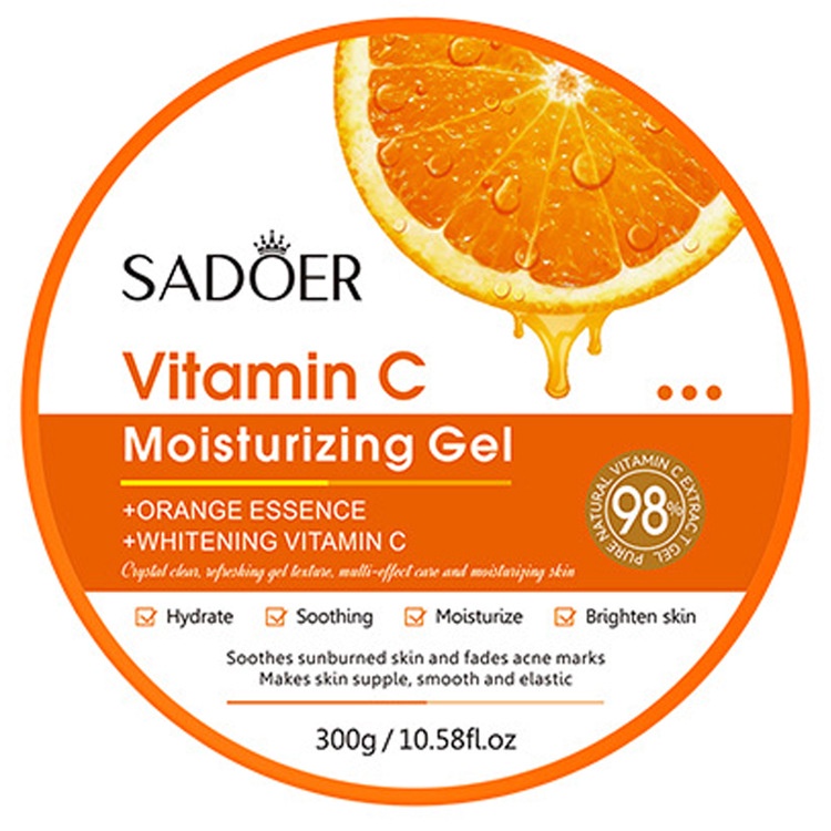 ROREC SADOER Vitamin C Moisturizing Gel Rejuvenating Refreshing Hydrating Aloe Vera Gel 300g ...