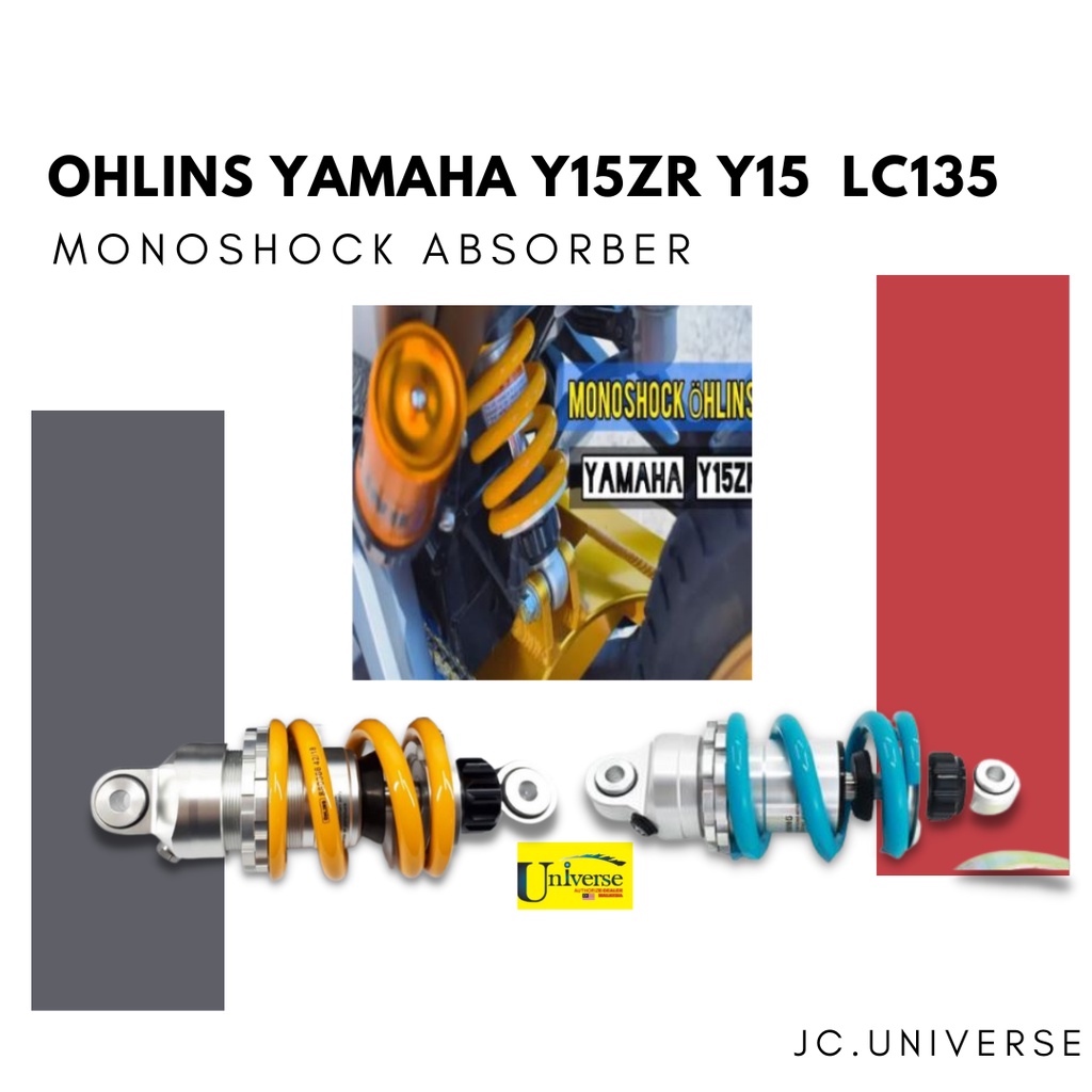 OHLINS YAMAHA Y15ZR Y15 LC135 LC MONOSHOCK MONO ABSORBER 203MM 205MM ...