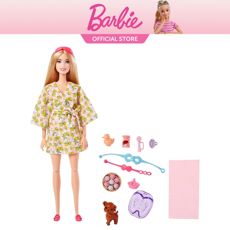 Barbie Doll With Puppy Kids Toys Self-Care Spa Day GKH73-HKT90 | Shopee ...