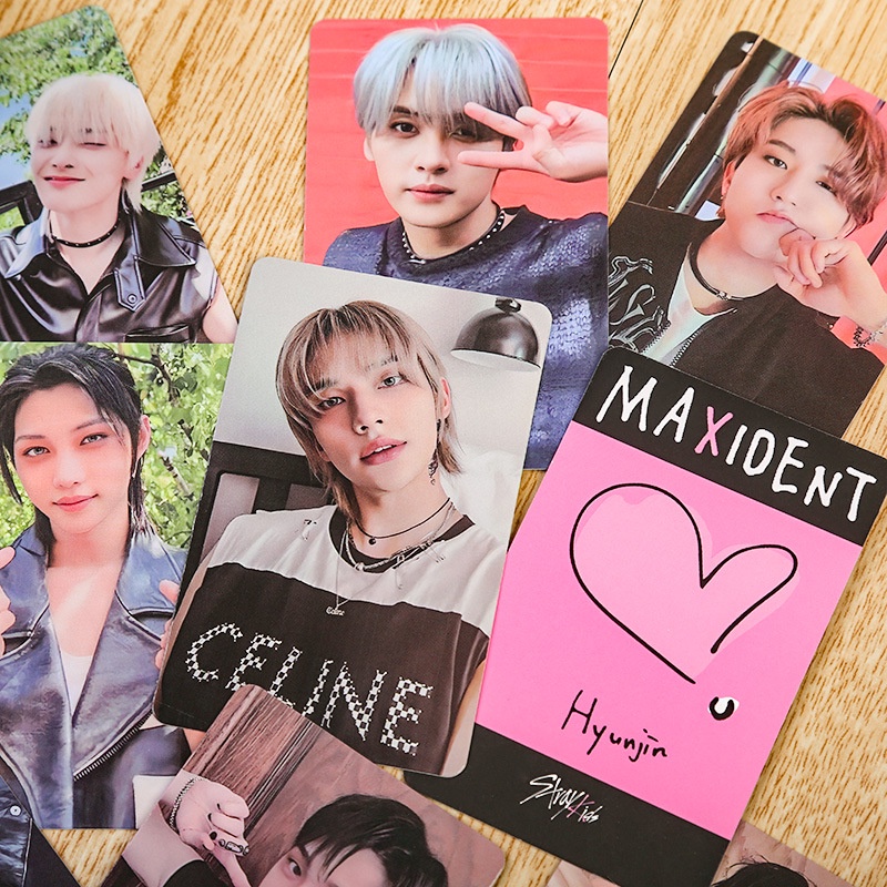 8-10pcs/set STRAY KIDS MAXIDENT Photocards BANGCHAN HAN BIN HYUNJIN I.N ...