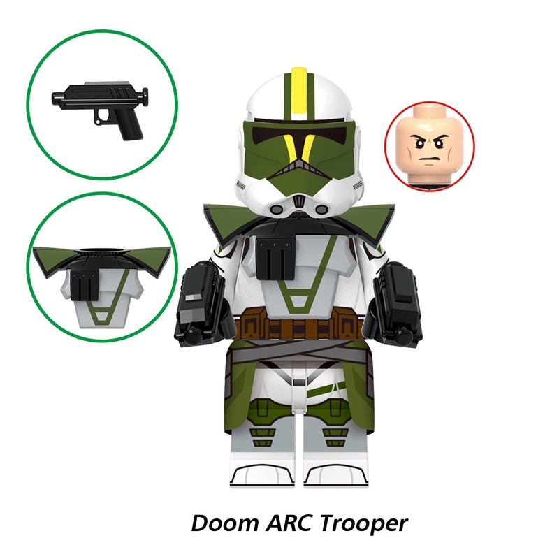 SW Space Wars 501st Kamino CGI Geonosis ARF Trooper Boomer Commander ...
