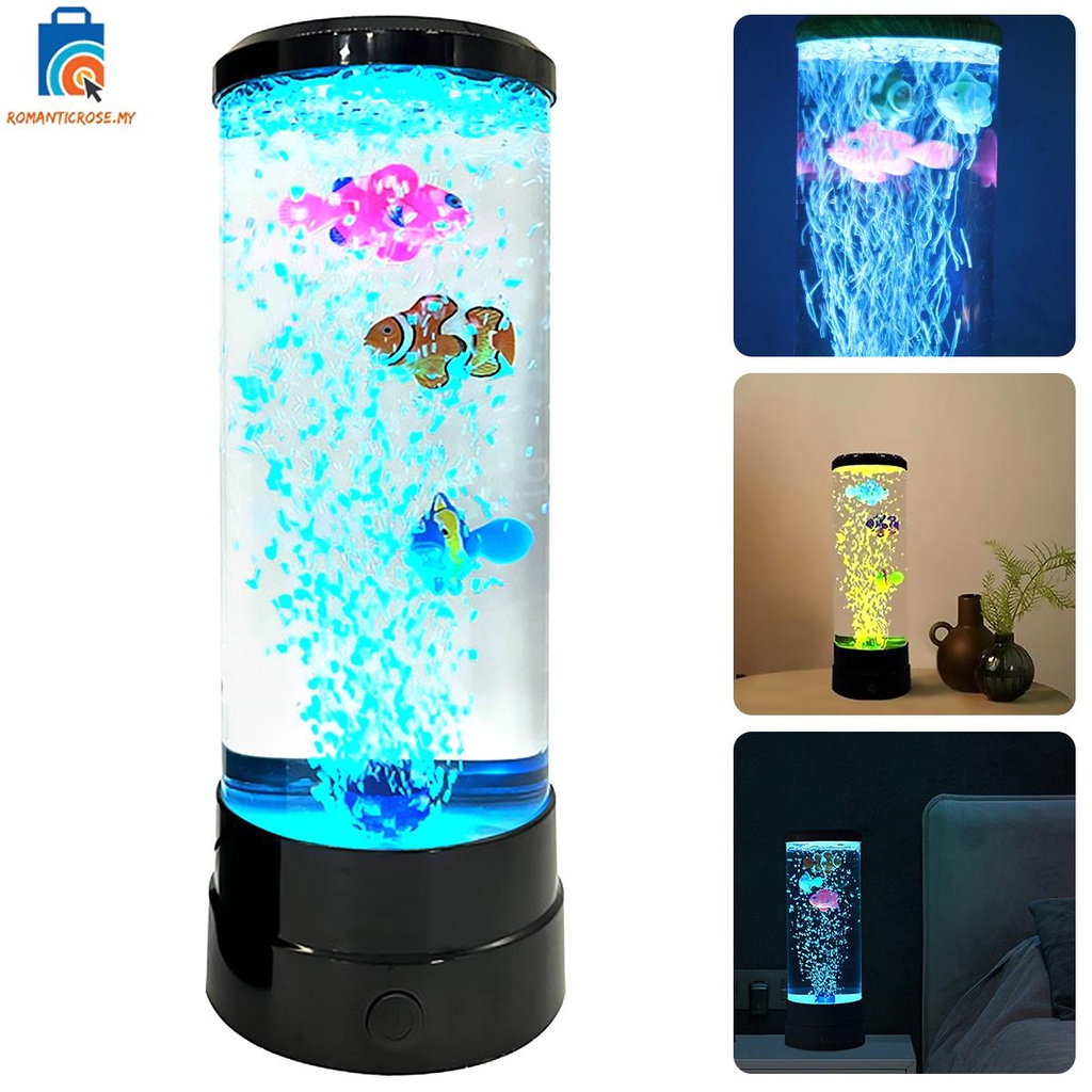LED Fish Lamp Kit Multi-Color Changing Aquarium Tank Night Light ...