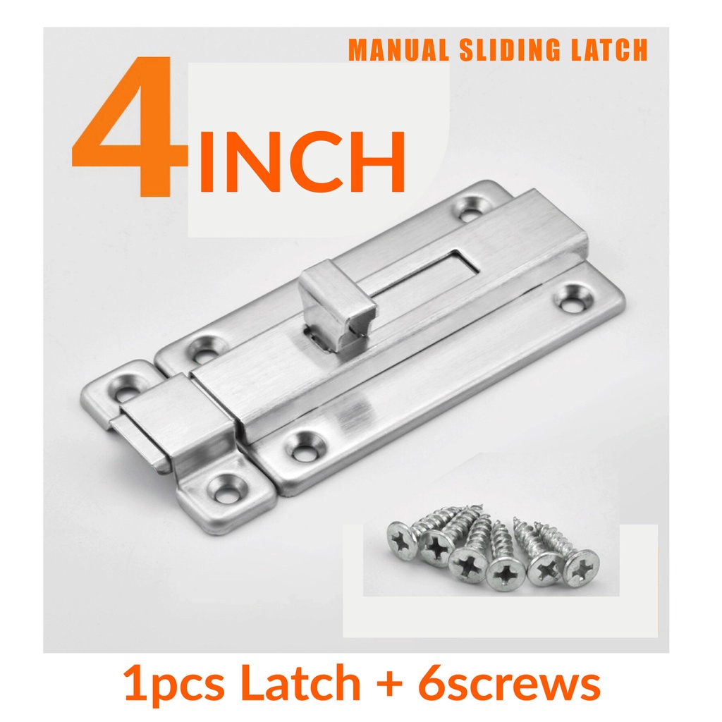 4INCH 3INCH 2INCH Stainless Steel Door Latch Spring Automatic Sliding ...
