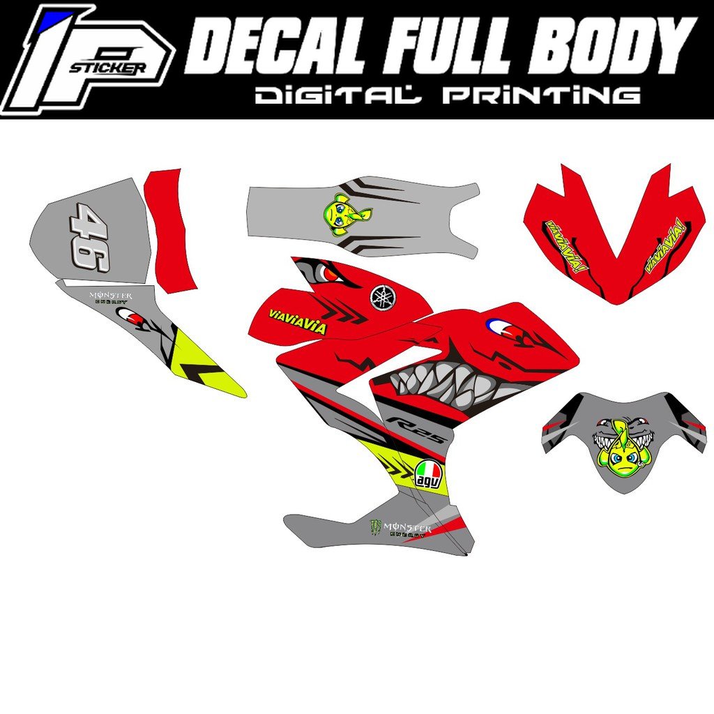 Decal Sticker R25 full body- Decal Sticker R25 design 05 | Shopee Malaysia