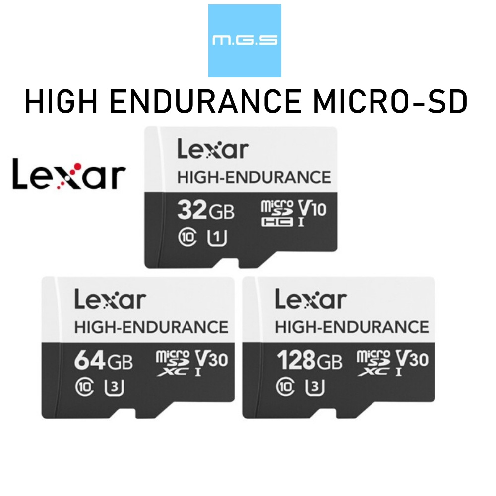 Lexar High Endurance MicroSD Card SDHC/SDXC UHS-I Class 10 U1/U3 ...