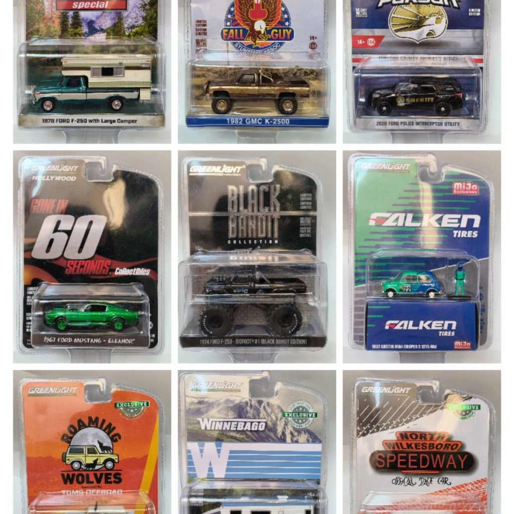 1/64 greenlight Alloy Car Model Chevrolet Ford Police Mustang Taxi Rv ...