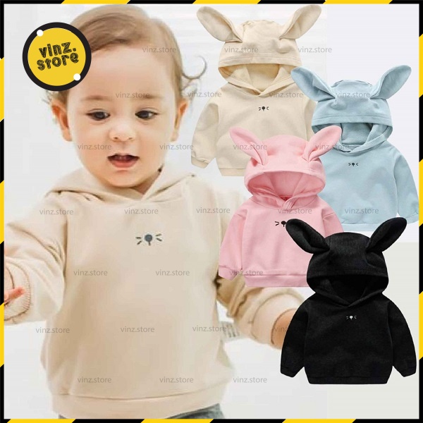 (0-4years) Jacket Cute Rabbit Ears For Babies Kids Hoodie Sweater ...