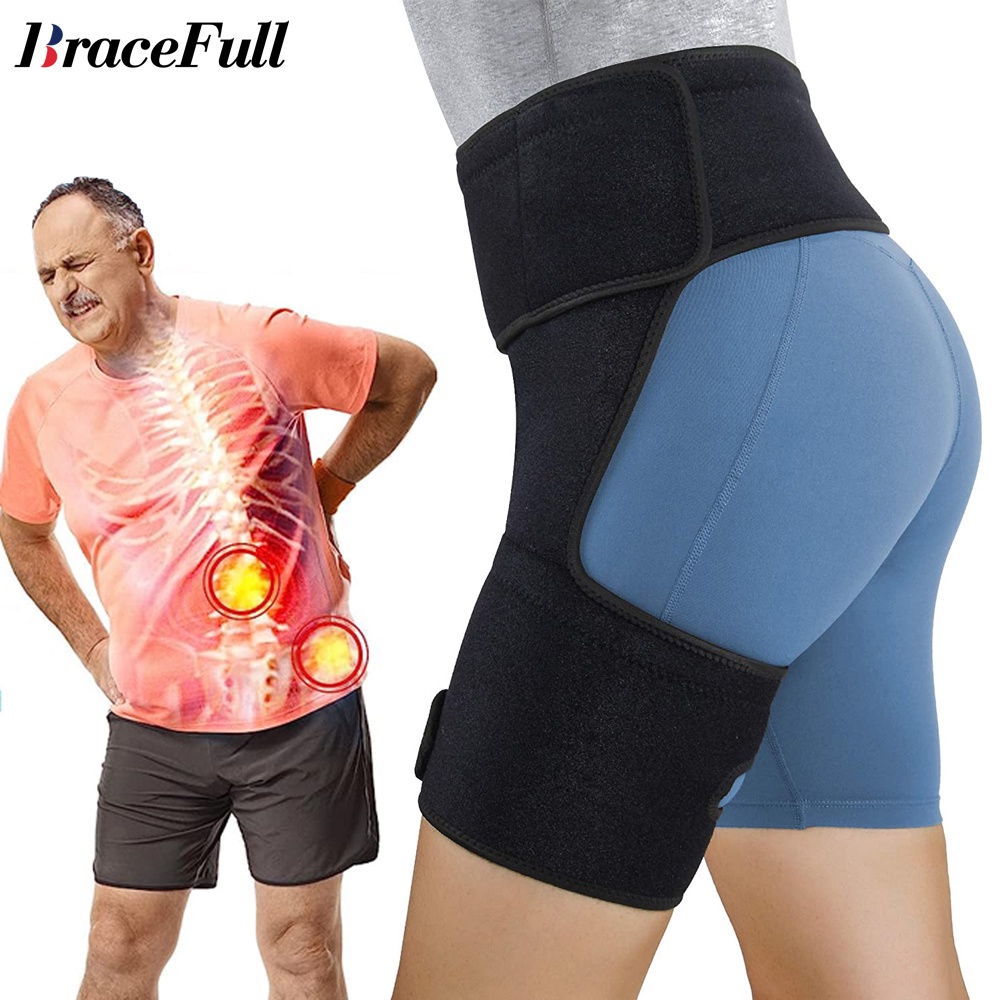 1Pcs Hip Brace for Sciatica, Hip and Groin Pain Relief - Stretchable ...