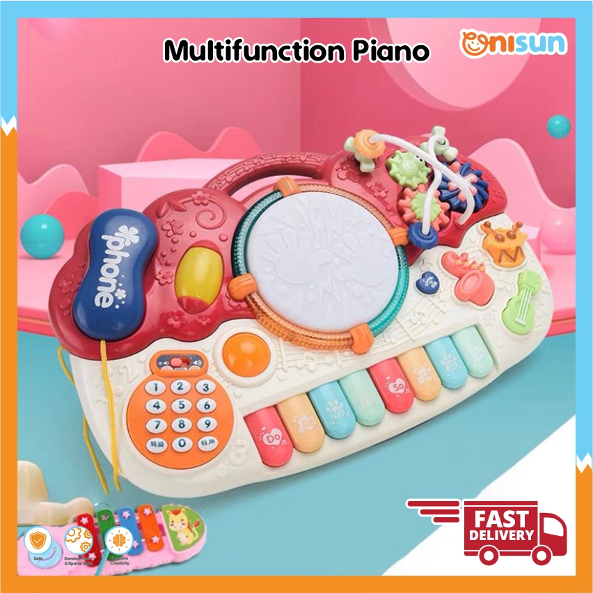 Kids Girl Multifunction Piano Music Instrument With Light Function ...