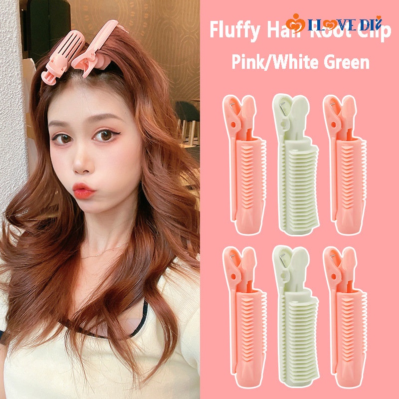 Portable Natural Fluffy Bangs Fixing Clips/ DIY No Heat Plastic Curling ...