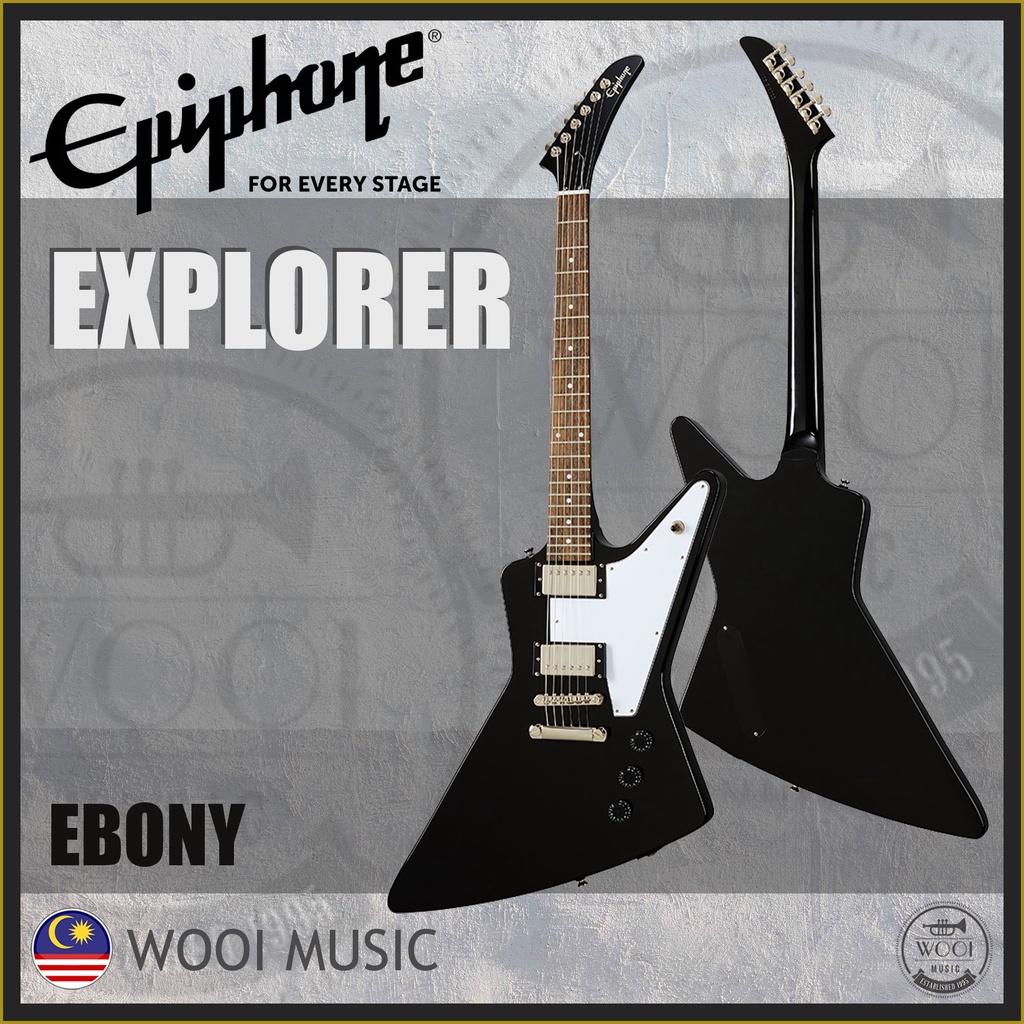 Epiphone Explorer Electric Guitar - Ebony | Shopee Malaysia