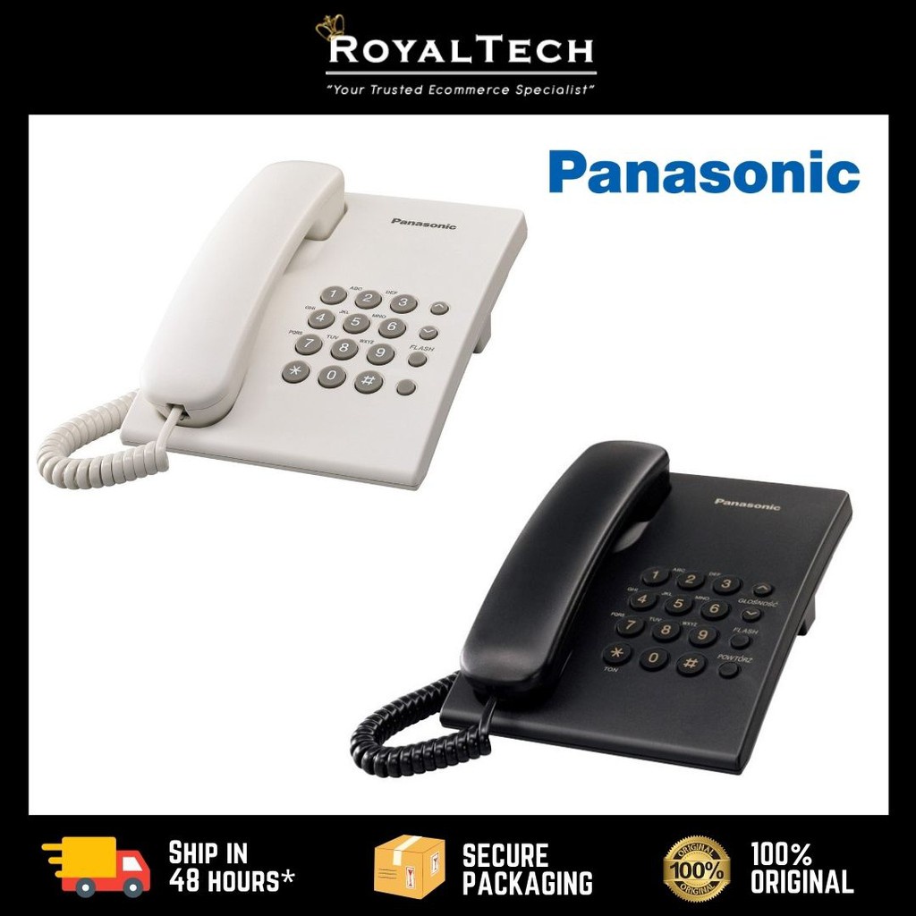 PANASONIC KX-TS500ML TS500 Corded Single Line Phone | PABX System Phone | House Phone | Office ...