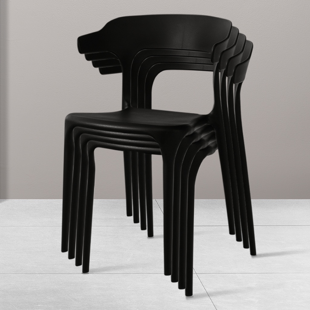 KENZZO : Plastic Chair kerusi meja makan Plastic Dining Chair Elegant ...