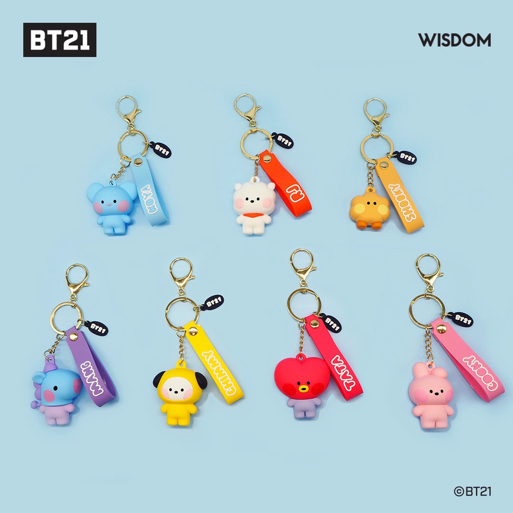 BT21 Authentic BTS Official minini Figure Strap Keyring | Shopee Malaysia