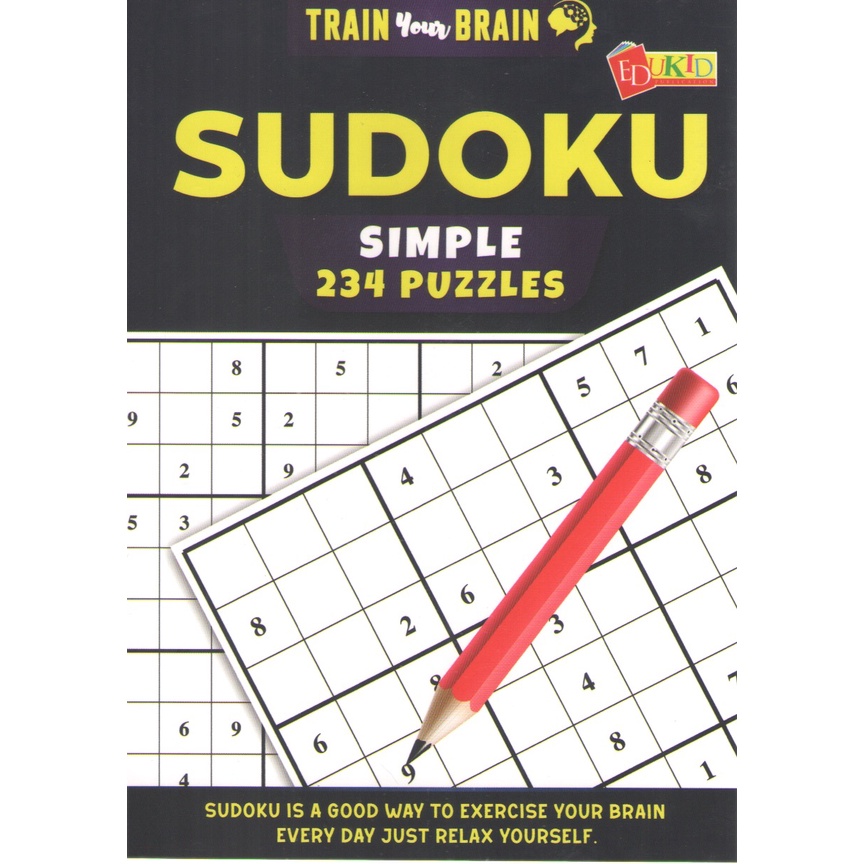 Edukid 2023: Train Your Brain : Sudoku Simple 234 Puzzles 9555832900840 ...