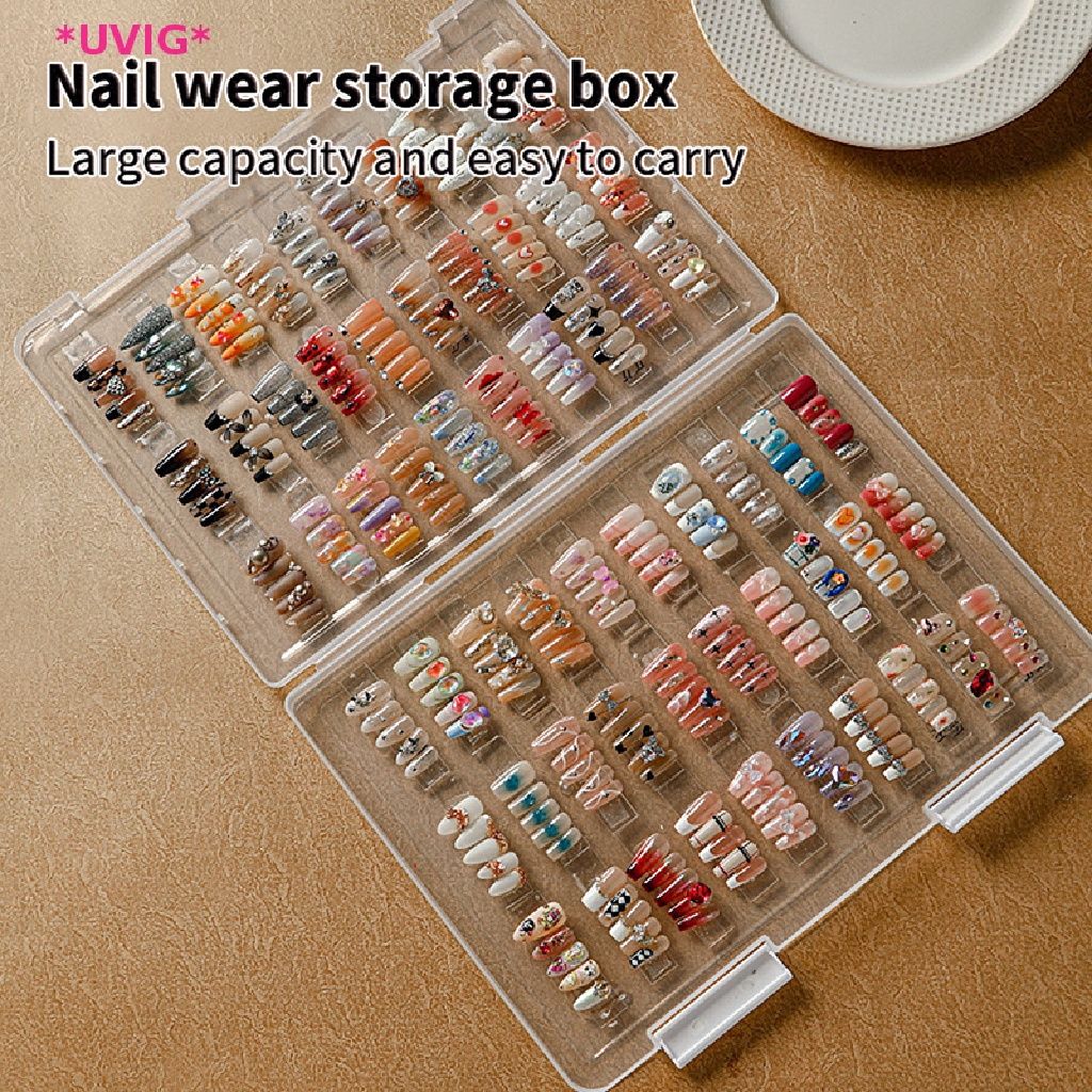 UVIG> False Nail Tips Nail Art Storage Box Container Empty Nails Tips ...