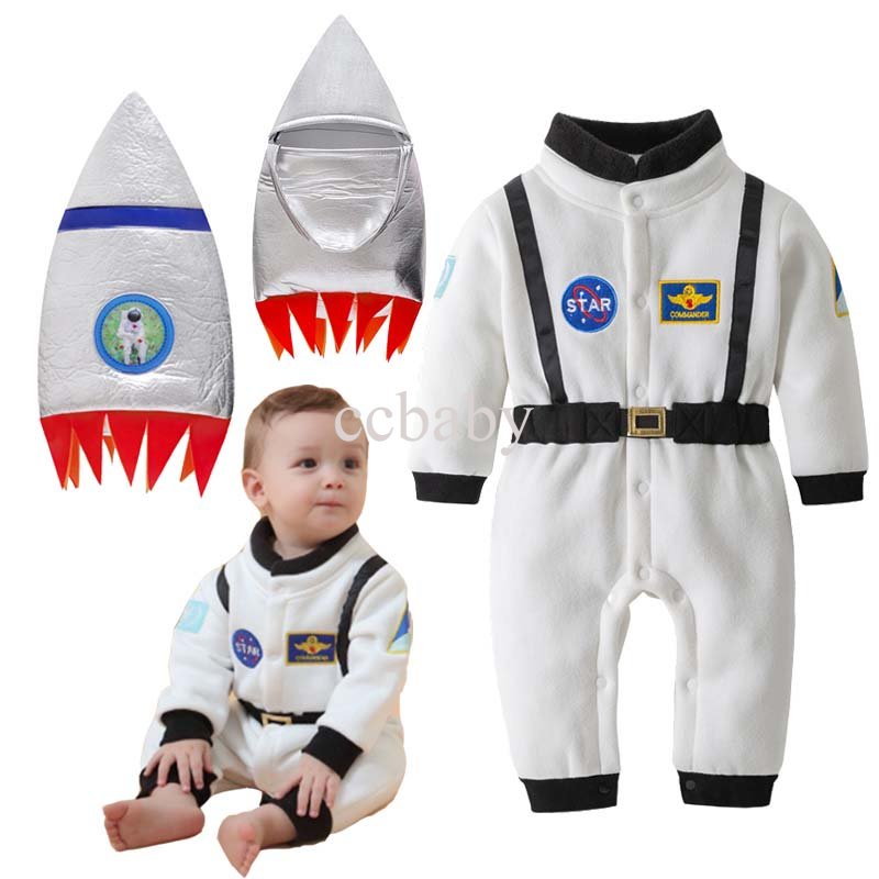 Newborn Baby Birthday Theme Party Cosplay Astronaut Costume Kids Girl ...
