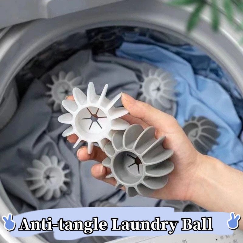 Reusable Silicone Decontamination Magic Anti-tangle Laundry Ball/ Soft ...
