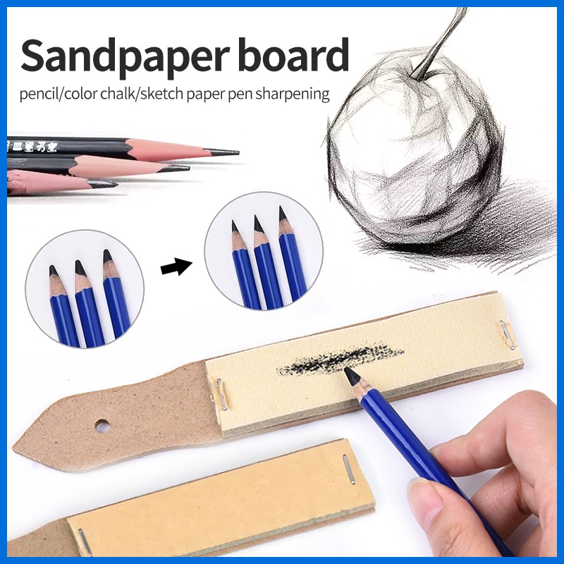 Angel Mark Sketching Pencil Sandpaper Board Sketching Charcoal Pencil ...