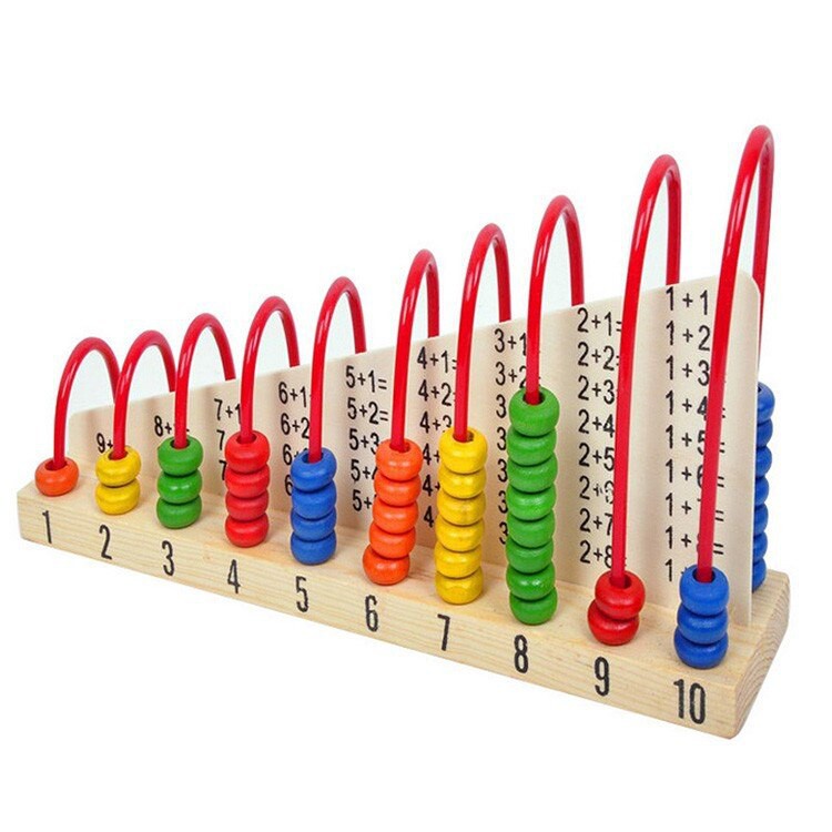 Math Learning Wooden Double Sided 1 1 Calculation Shelf With Counting