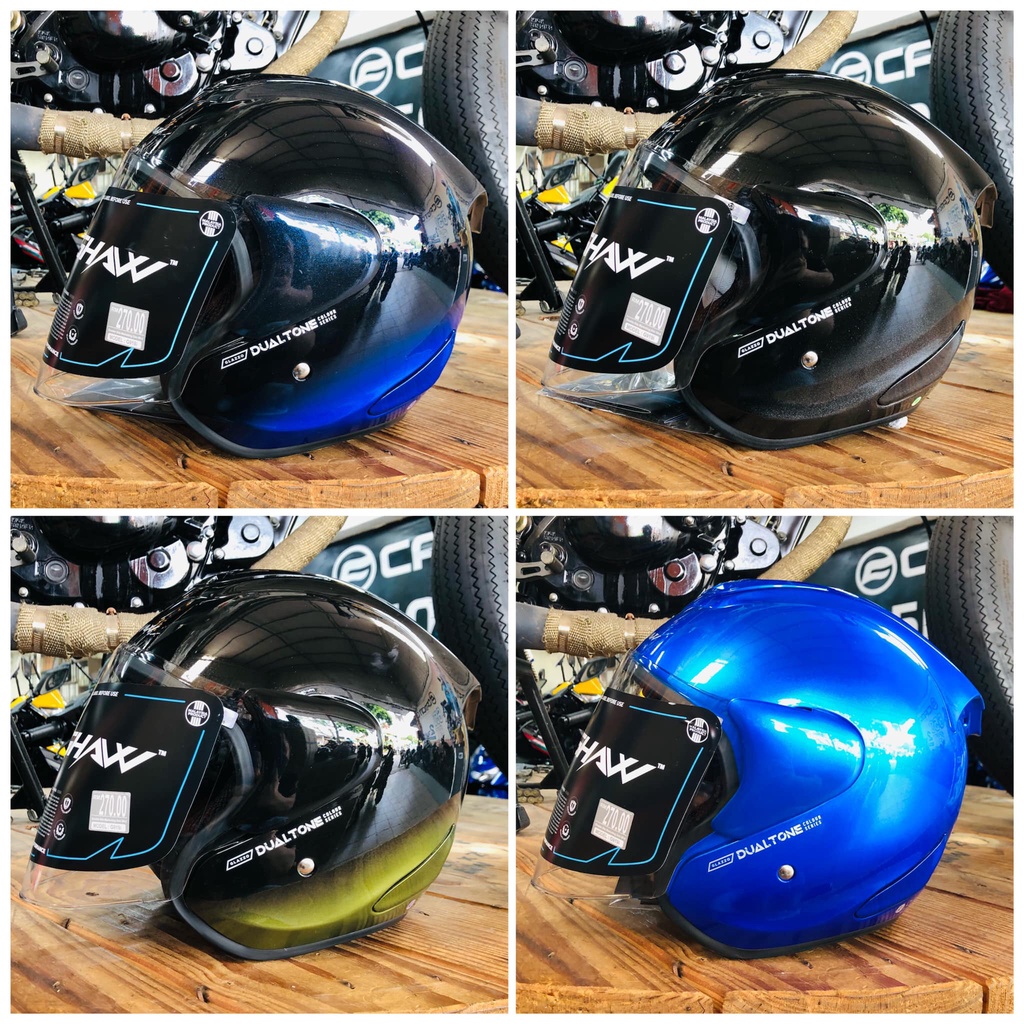 Gracshaw Glazzo G919 Two Tone Dual Tone Helmet ARC Ritz Dual Tone Sirim ...