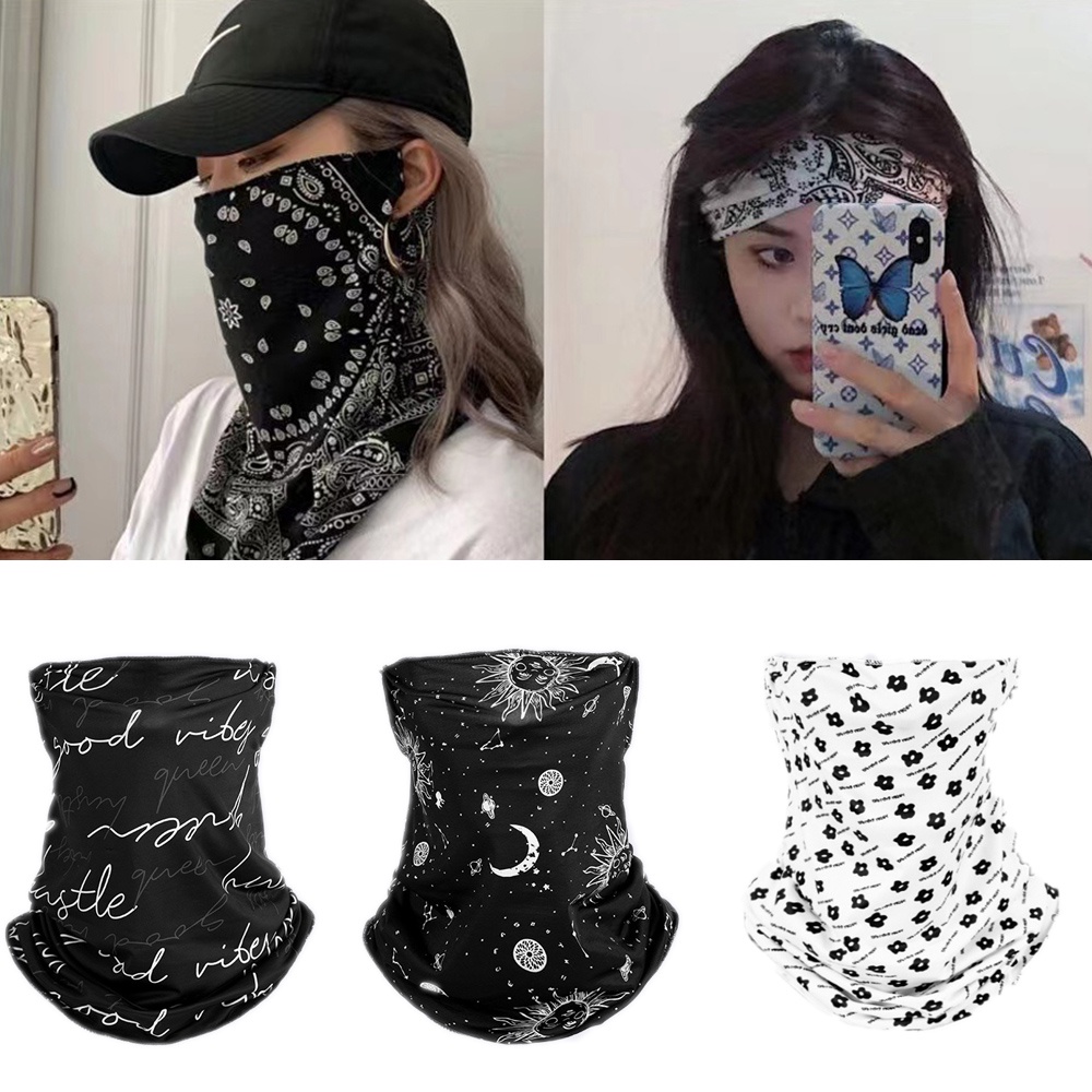 Motorcycle Mask UV Bandana Head Scarf Face Cover Motorcycle Bicycle ...
