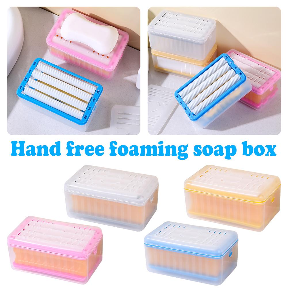 Multi-functional Soap Box Soap Roller Dispenser Hand Foaming Storage Box Household Box Soap T3Q8 ...