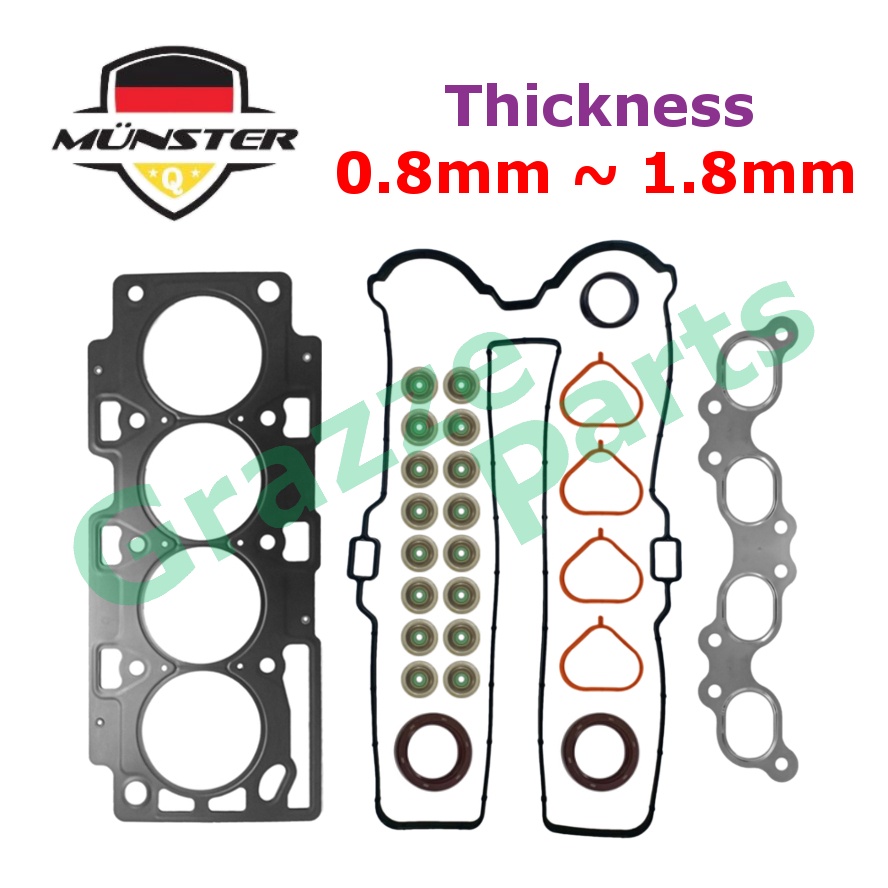 Münster Head Top Gasket Set PW898013 for Proton Exora Bold Turbo Preve ...