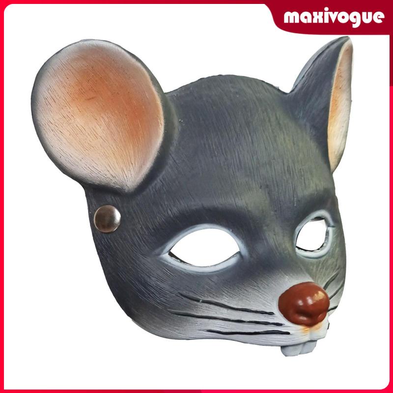 [MaxivogueMY] 3D Mouse Half Face Costume Cosplay Masquerade Easter Rat ...