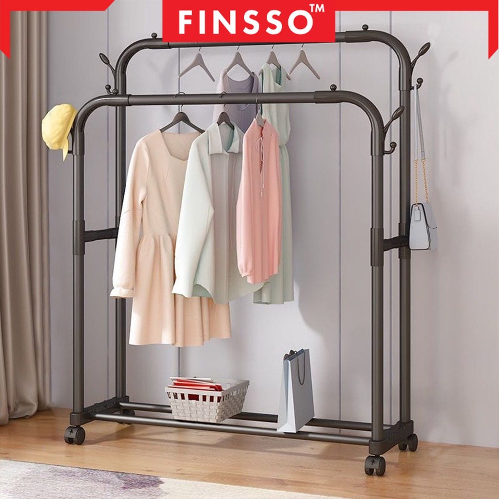 Finsso : ROSARIO Space Save Rak Baju Besi Ampaian Baju / Hanging Rack ...