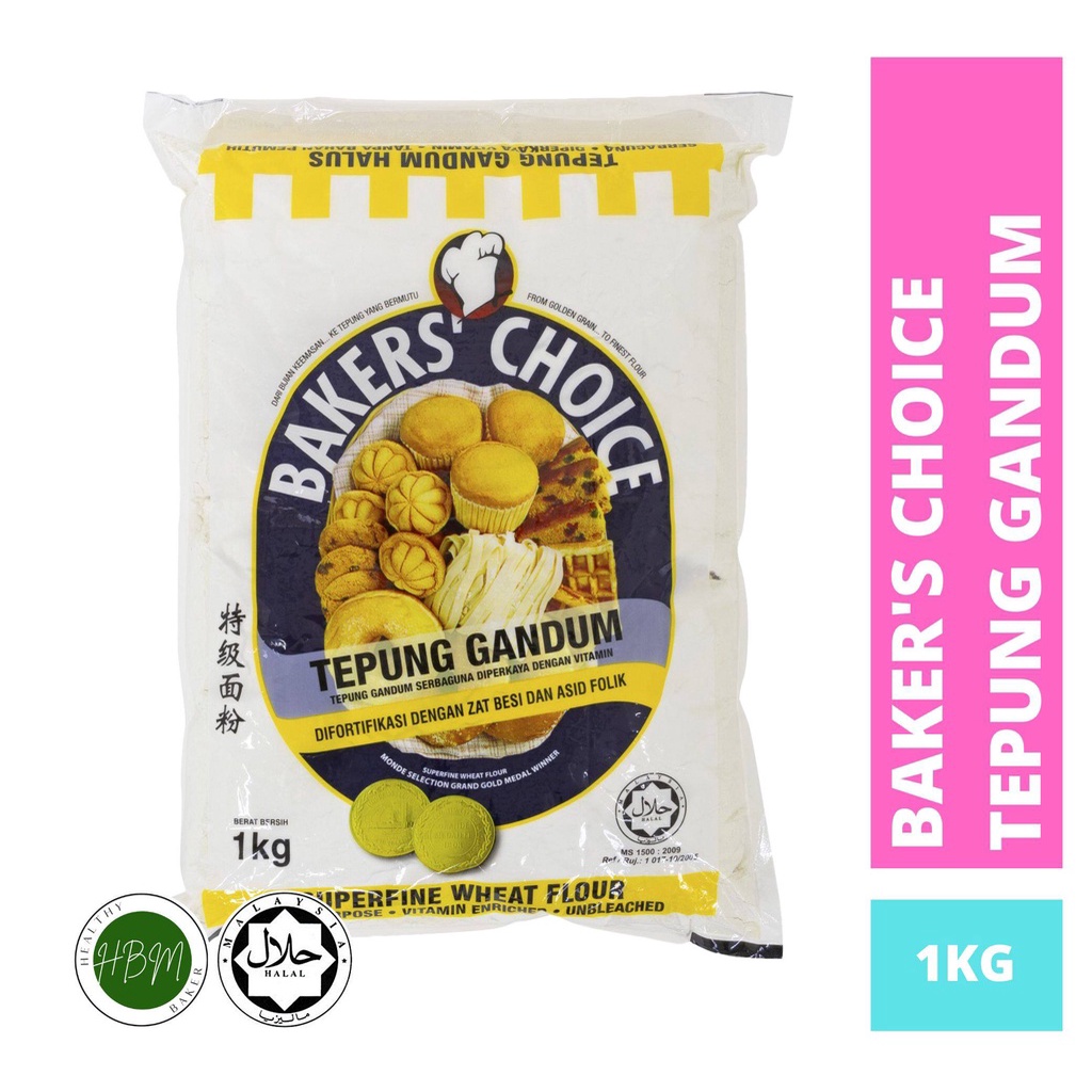 Baker's Choice Tepung Gandum 1kg | Shopee Malaysia