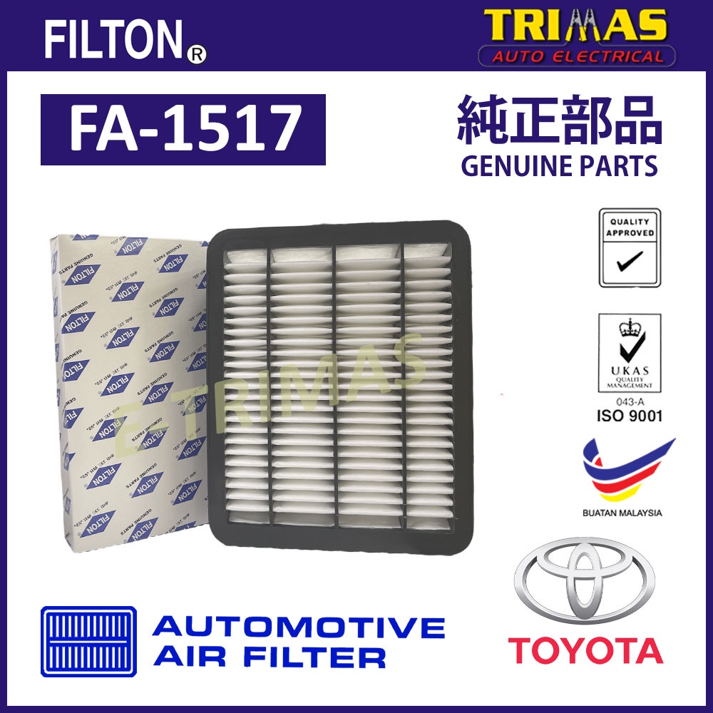 FILTON Air Filter Toyota Hiace KDH200 New Diesel Penapis Udara Angin ...