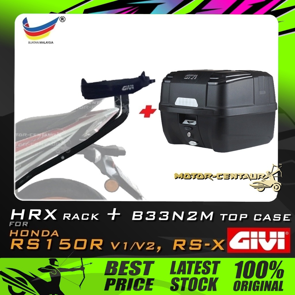 SET KOMBO KOTAK/BOX GIVI B33N2M ATLAS TOP CASE + GIVI HONDA RS150R ...