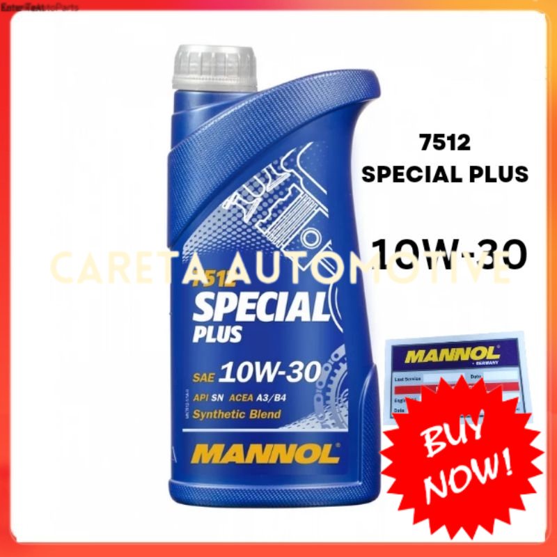 MANNOL Special Plus 10W30 MN7512 (Made in GERMANY) - 1L Fully Synthetic ...