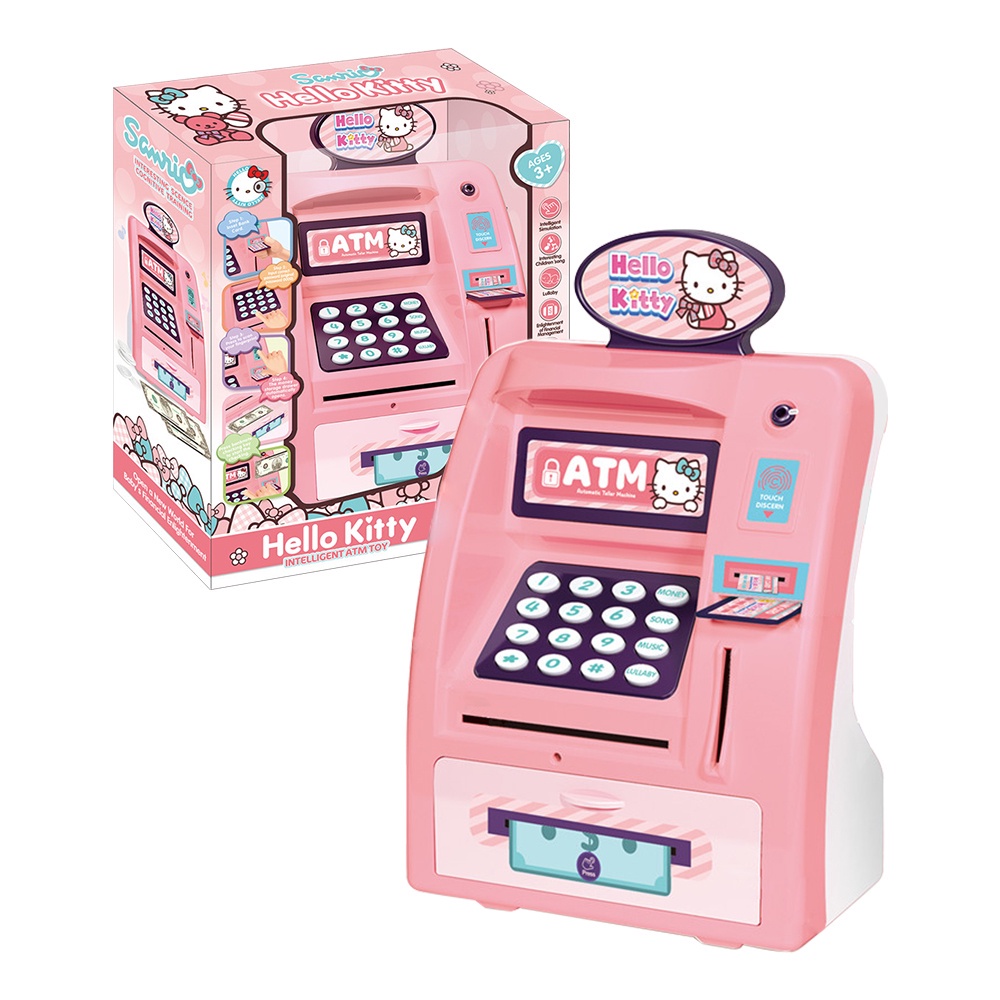 Battery Operated Hello Kitty Design Intelligent Fingerprint ATM Machine ...