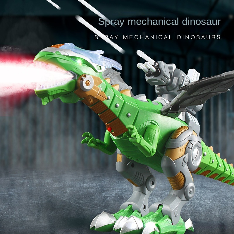 Children's Toy Boy Large Walking Battery spray Dinosaur Mechanical ...
