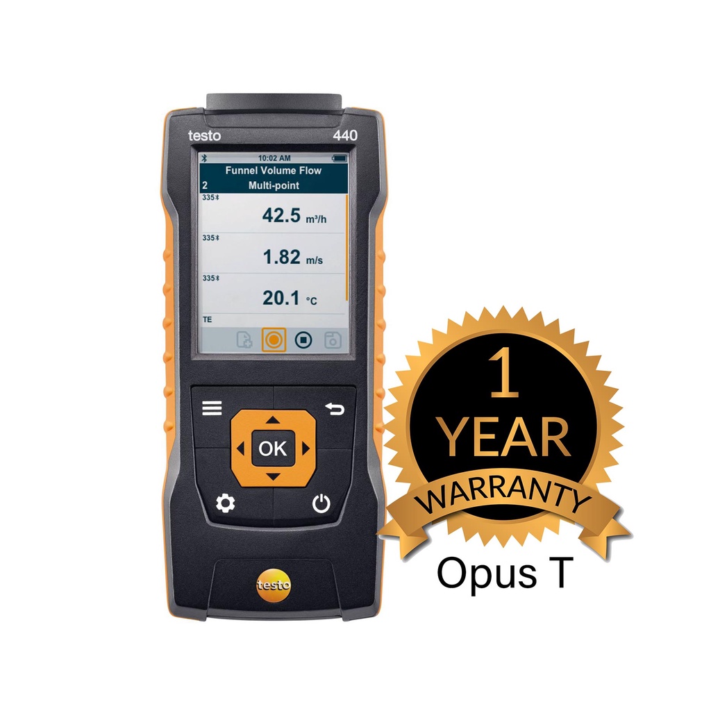 testo 440 - Air velocity and IAQ measuring instrument (Meter Only ...