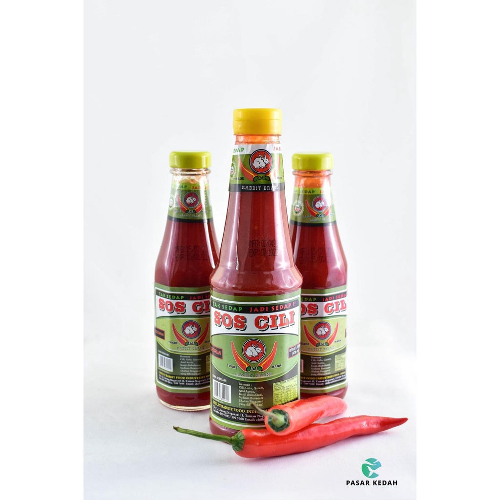 [VEGETARIAN] Chili Sauce Rabbit Brand | Sos Cili Cap Arnab 360g/650g ...