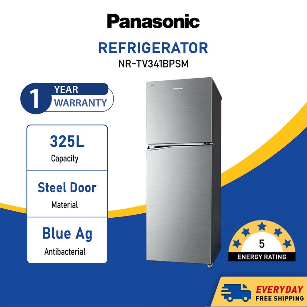 Panasonic Nr-Tv341 325L Inverter Energy Saving 2-Door Top Freezer ...