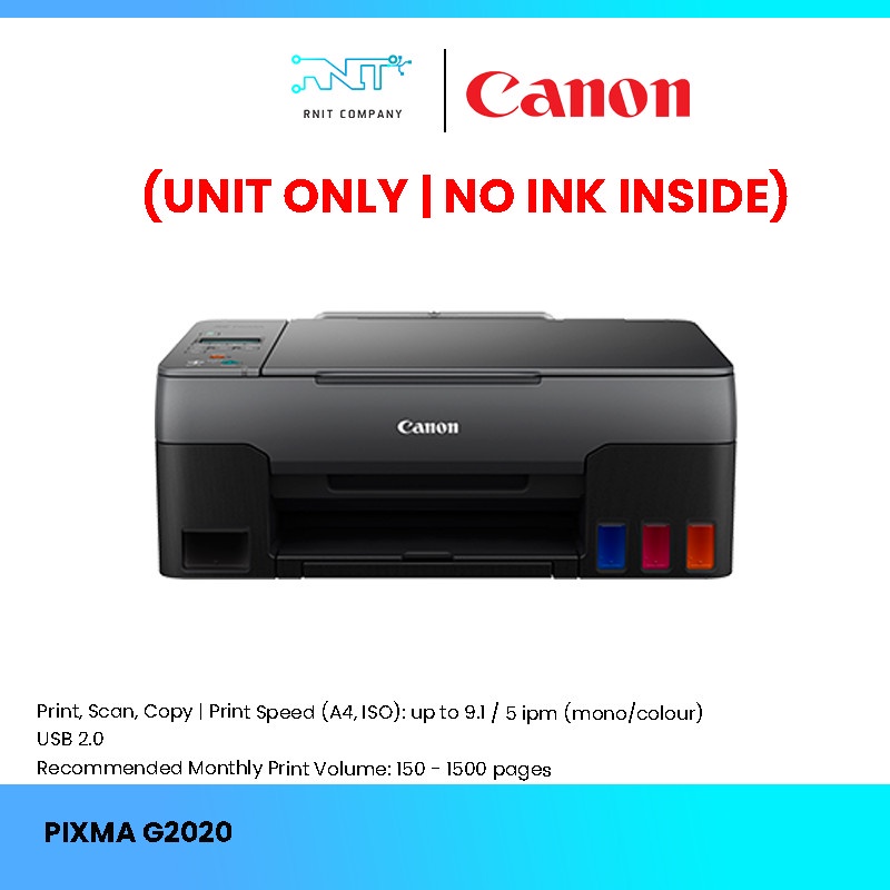 CANON G2020 (UNIT ONLY/NO INK) 3 IN 1 PRINTER | Shopee Malaysia