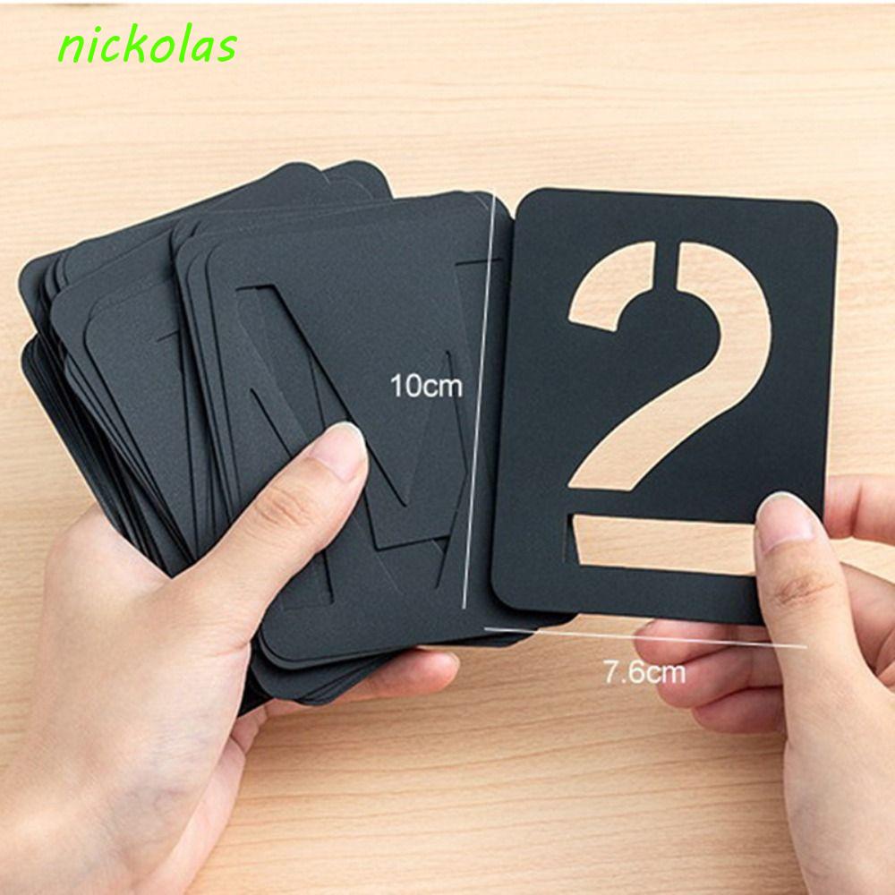 NICKOLAS Hollowed Letter Stencils Kit Reusable Signage Chalkboard Wall ...