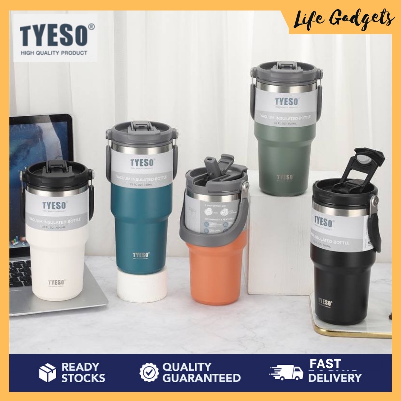 Tyeso Bottle Botol Air Tahan Sejuk Tumbler Handle Design Tumbler ...