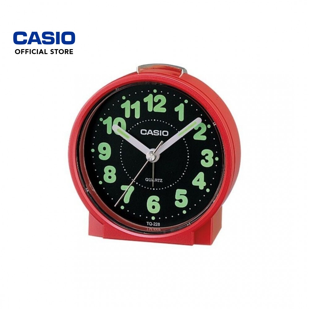 Casio TQ-228-4 Red Desk Top Analog Clock | Shopee Malaysia