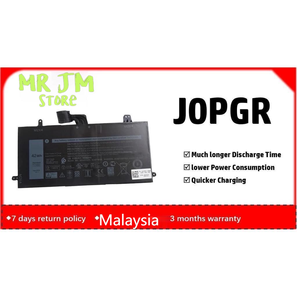 J0PGR Laptop Battery for Dell Latitude 12 5285 5290 2-in-1 T17G T17G001 ...
