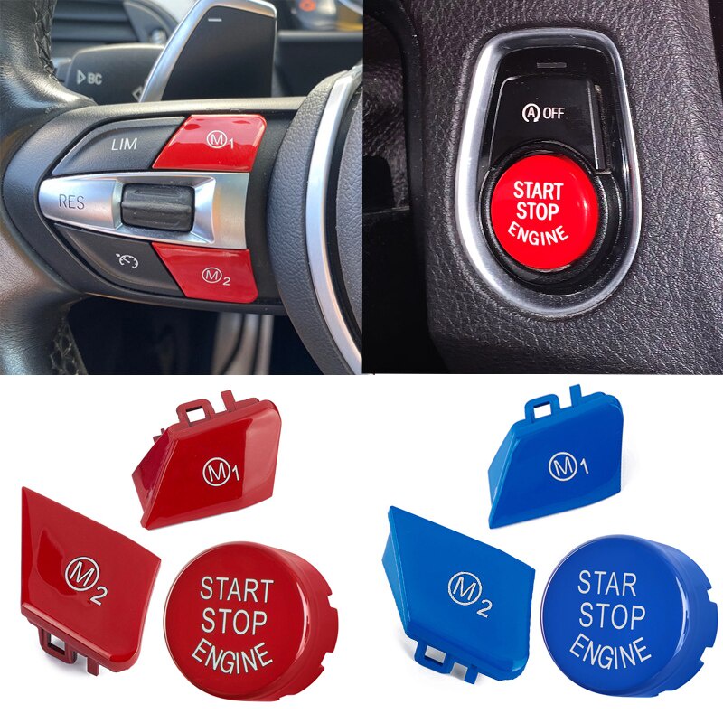 Car Steering Wheel M1 M2 Button With Start Engine Switch Button Fit For ...